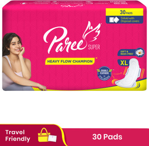 Paree Super Heavy Flow XL Pads, All Day Leakage Protection, With ...