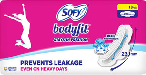 SOFY Bodyfit Regular (18 Pads) Sanitary Pad | Buy Women Hygiene ...