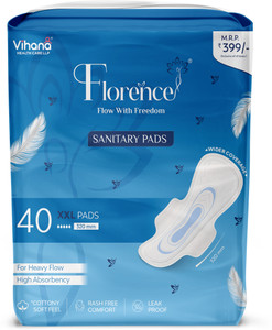 Florence overnight Sanitary Pads - Extra Long & Extra Absorbent - XXL ...