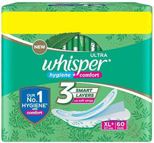 Whisper ULTRA 3 SMART LAYERS XL PLUS Sanitary Pad | Buy Women Hygiene ...