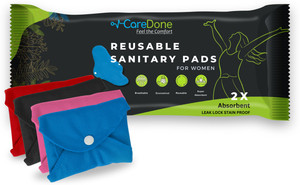 CareDone Reusable Cloth Period Pads for Heavy Flow Leak-proof ...
