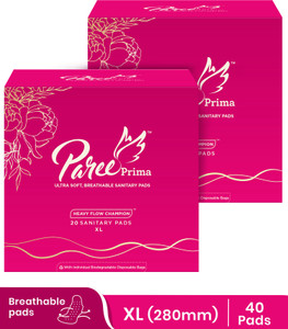 Paree Prima Premium Ultra Soft Breathable Pad|XL Size for Heavy Flow ...