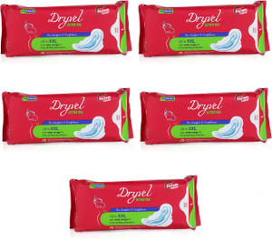 Dryvel Ultra-XXL Sanitary Pad with Wide Wings (150 Pads) - Day & Night ...