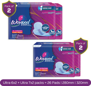 Wowpad Ultra Thin (XL+XXL) with Anion Chip & Super Absorbent for Heavy ...