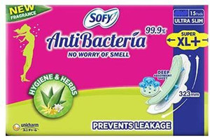 SOFY ANTIBACTERIA SUPER EXTRA LONG 15N Sanitary Pad | Buy Women Hygiene ...