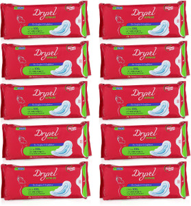 Dryvel Ultra-XXL Sanitary Pad with Wide Wings (300 Pads) - Day & Night ...