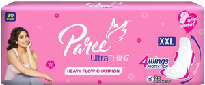 Paree Ultra Thinz Soft & Rash Free Double Feathers XXL Pads, With ...