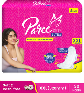 Paree Super Ultra Soft Feel Double Feathers XXL Tri-Fold Pads, With ...