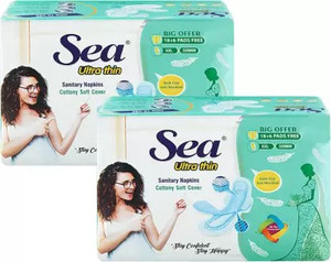 Sea pad XXL Ultra Thin Anti Bacterial,Rashes Free Sanitary Pads for ...