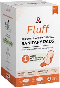 Avni Fluff Washable,Reusable&Antimicrobial,L(280MM)With Storage Pouch ...