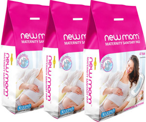 Newmom Maternity pad + Pad Fixator combo (combo pack )- pack of 5*3 ...