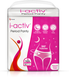 i-activ Period Panty, Disposable size -31" to 48"- Pack of 10. Sanitary ...