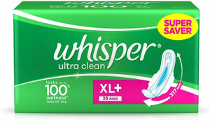 Whisper Ultra Clean Plus Sanitary Pad (Pack of 30) Sanitary Pad | Buy ...