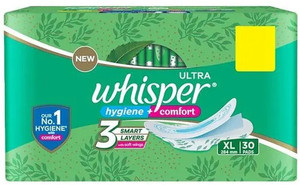 Whisper ultra clean xl 30pads Sanitary Pad | Buy Women Hygiene products ...