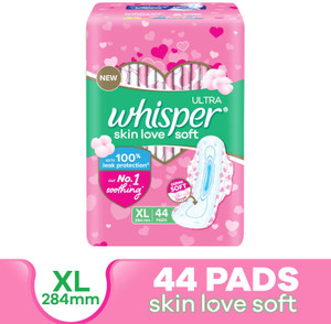 Whisper ULTRA SKIN LOVE SOFT XL, COTTONY SOFT Sanitary Pad | Buy Women ...