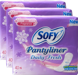 SOFY Pantyliner daily fresh 40N (120 pieces) Pantyliner | Buy Women ...