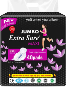 Jumbo Extra Sure 40 pads sanitary pad Sanitary Pad | Buy Women Hygiene ...