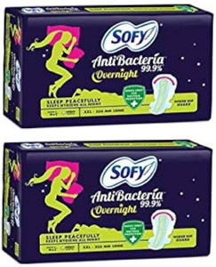 SOFY ANTI BACTERIA OVERNIGHT XXL Sanitary Pad Sanitary Pad | Buy Women ...
