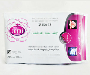 Femi FEMI9 NAPKIN XXL 320mm 10 PADS Sanitary Pad (Pack of 10) Sanitary ...