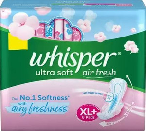 Whisper ultra soft air fresh XL+ 317 mm - 6 Pcs Sanitary Pad | Buy ...