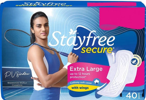 STAYFREE Secure XL Wings Sanitary pad (pack of 40) Sanitary Pad | Buy ...