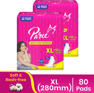Paree Soft & Rash Free Sanitary Pad | XL Size| 3 Seconds Absorption ...