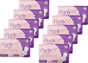 Purly Super Soft Extra Large Pads,Quick Absorbing with Wide Wings, XXL ...