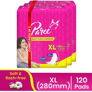 Paree new 120 peace Sanitary Pad | Buy Women Hygiene products online in ...