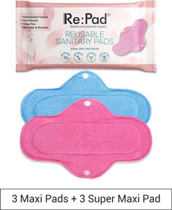 Re:pad Reusable Pad-3 Maxi + 3 Super Sanitary Pad | Buy Women Hygiene ...
