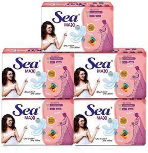 Sea 30 XXL Maxi Anti Bacterial, Rashes Free Cottony Soft Sanitary Pads ...