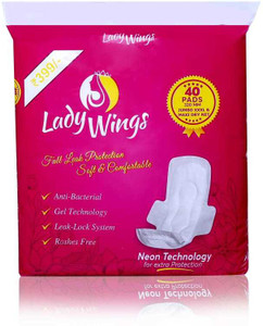LADY WINGS Pads with Cottony-Soft Top Layer Sanitary Pad | Buy Women ...