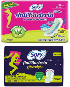 SOFY ANTIBECTERIA XL 28+20 XXL ANTIBECTERIA OVERNIGHT PADS Sanitary Pad ...