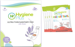 Hygiene Plus Sanitary Napkin Size L / XL / XXL (Pack of 12) Free 5 Kids ...