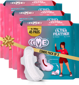 Time Ultra Feather Rash-Free XL 280mm Ultra Soft Leak Lock & Rapid ...