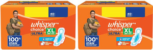 Whisper choice ULTRA XL 280 mm - 40+40 Sanitary Pad | Buy Women Hygiene ...