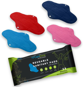 CareDone Cloth Period Pads Washable Napkin for Heavy Flow with Wings ...