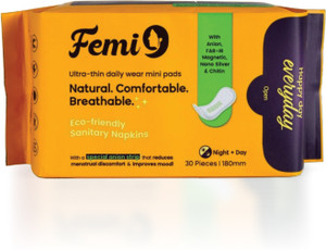 Femi9 Mini Pads for Vaginal Discharge & Spotting|Daily Freshness ...
