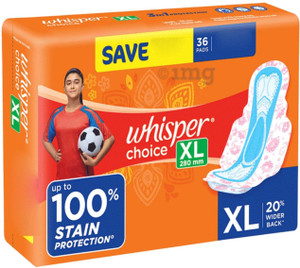 Whisper Choice XL 280 MM - 36 Pads Sanitary Pad | Buy Women Hygiene ...