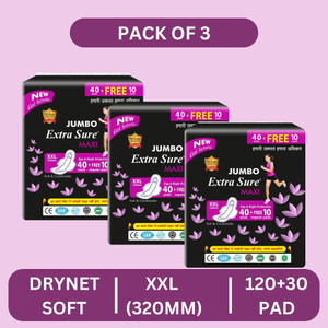 Extra Sure Jumbo Maxi Day & Night XXL | Soft & Comfortable Sanitary Pad ...