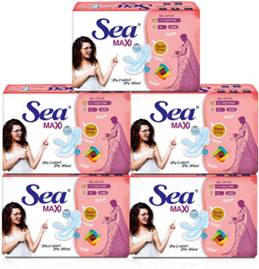 Sea Pack of 30 XL Maxi Anti Bacterial,Rashes Free Cottony Soft Sanitary ...