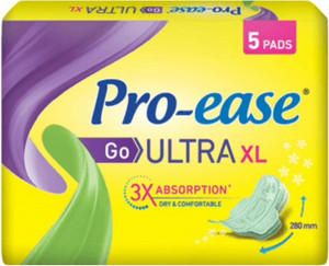 Pro-ease GO ULTRA XL 5 PADS PACK OF 1 Sanitary Pad | Buy Women Hygiene ...