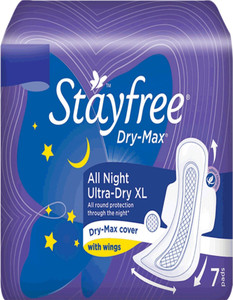 STAYFREE Dry-Max All Night Xl 7 pads Sanitary Pad | Buy Women Hygiene ...