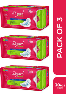 Dryvel Ultra-XXL Sanitary Pads | Extra Long ,Odour Control | Wide Wings ...