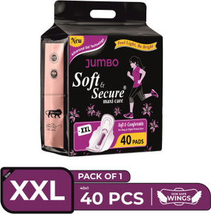 soft & secure XXL DRY COMFORT WITH RASH FREE SANITARY PAD Sanitary Pad ...