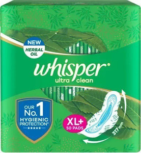Whisper ULTRA CLEAN XL PLUS 317 mm - 50 PADS Sanitary Pad | Buy Women ...