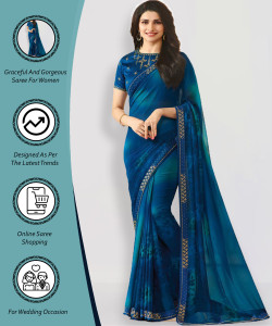 Buy RUKHA FAB Printed, Self Design, Hand Painted, Ombre, Embellished ...