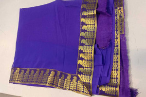 Buy Fhjnn Digital Print Bollywood Cotton Silk Purple Sarees Online ...
