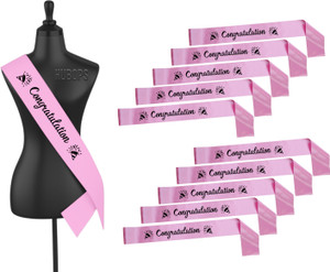 hubops Congratulation Sash for Party, Events, Party Decorations Pack of ...