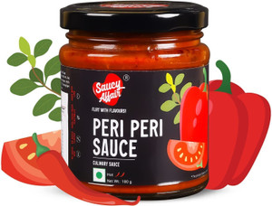Saucy Affair Hot Peri Peri Sauce - 180g Ready to Eat for Pizza, Pasta ...