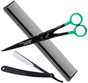 Flipkart.com | aramco india Sharp Combo OF Scissor Razor Comb Combo for ...